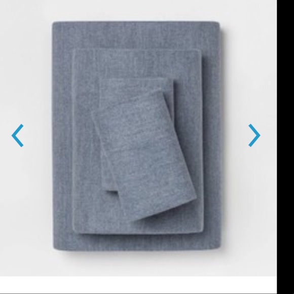 Threshold | Bedding | Nwt Threshold Flannel Sheet Set In Blue | Poshmark